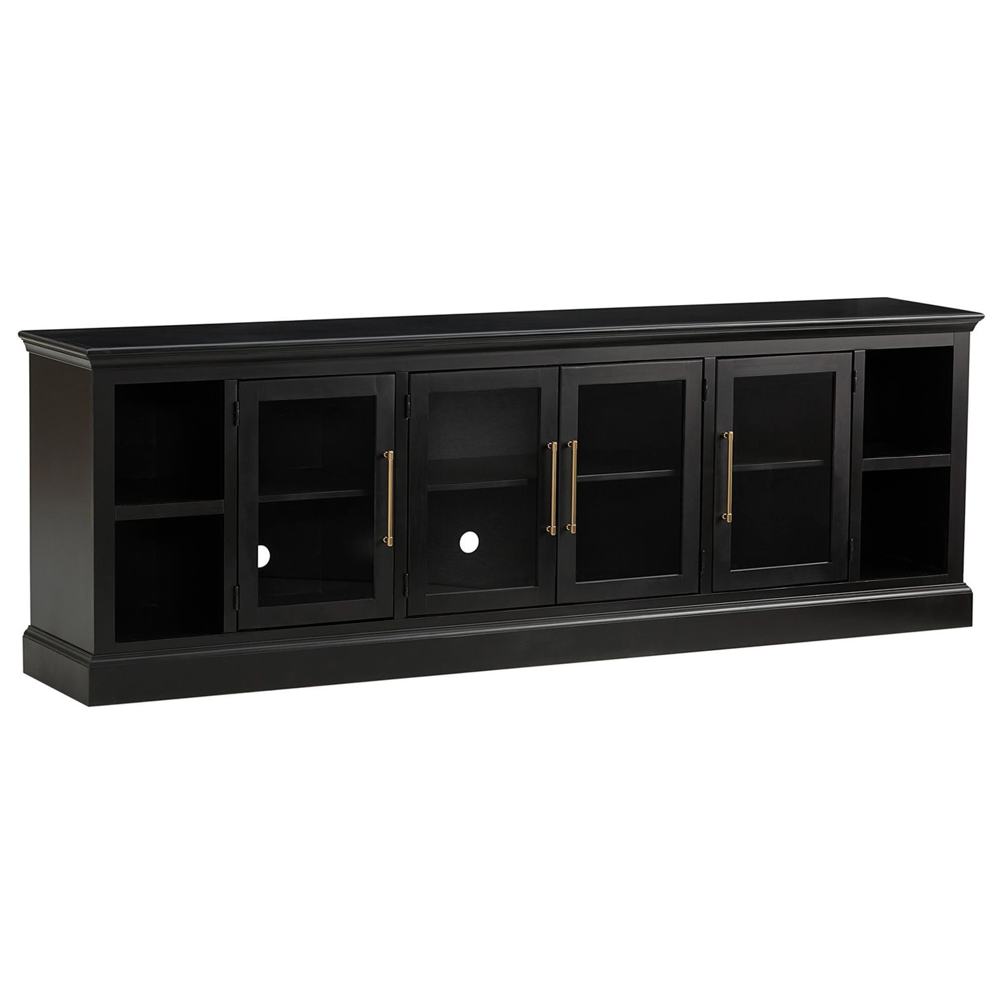 Riva Ridge Byron 98" TV Console with 4 Doors in Black