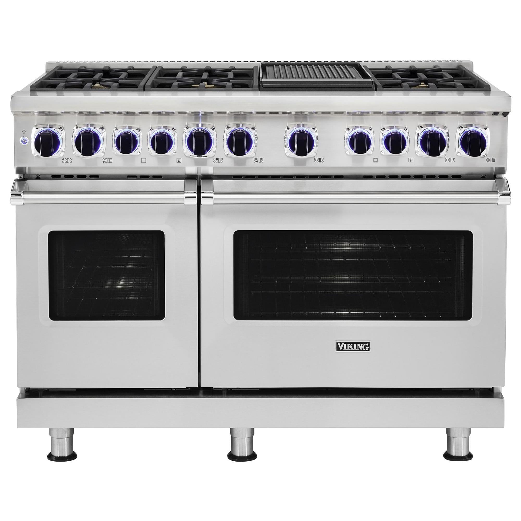 Viking Range 48" Freestanding Dual Fuel Range with 8 Burners in ...