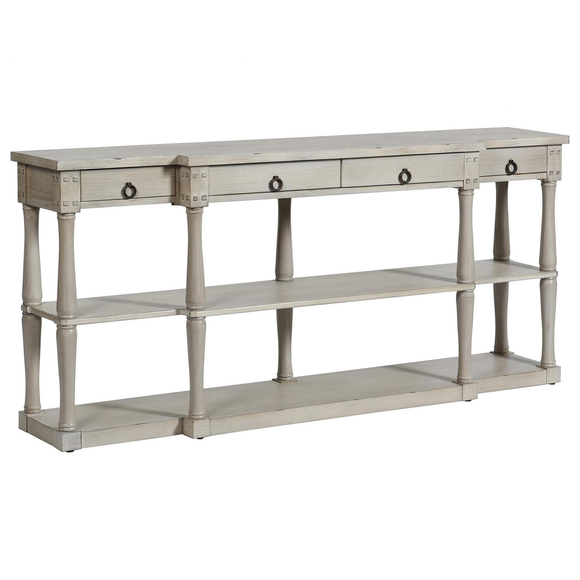 Stylecraft Lamps Inc Wilshire Breakfront Longboard Table in Distressed ...