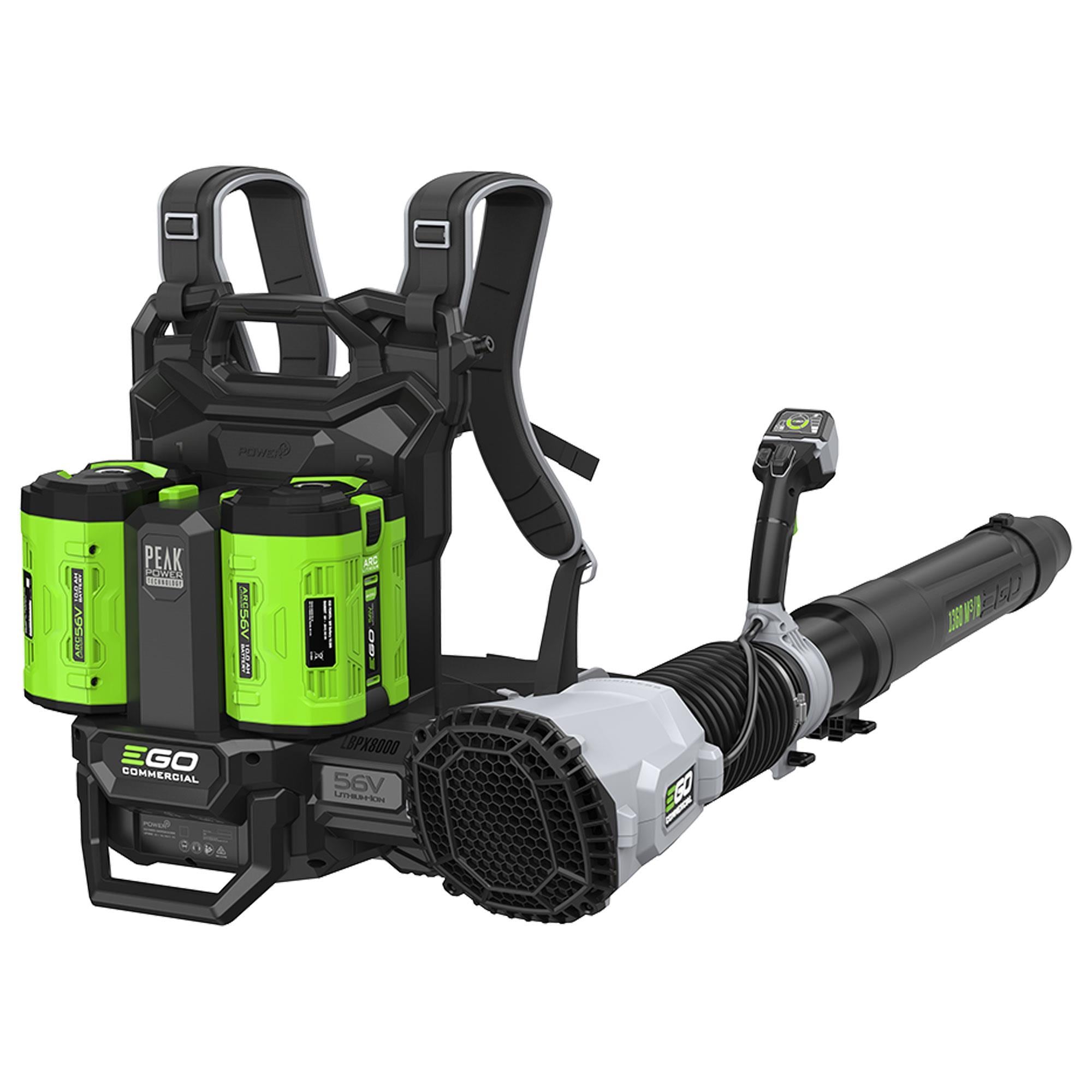 EGO 56V 800 CFM Commercial Backpack Blower with Peak Power in Gray and ...