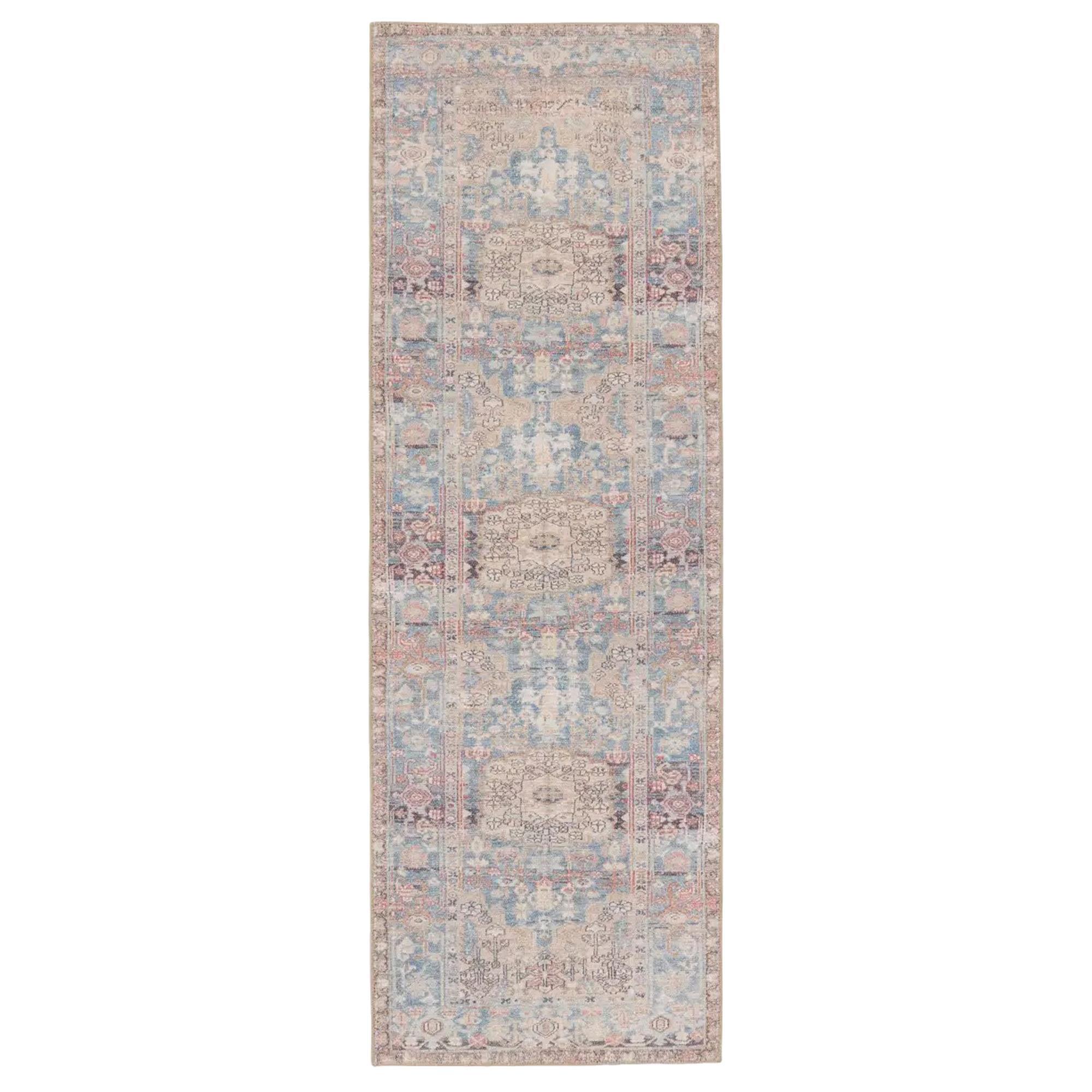 Jaipur Kindred Geonna 2'6" x 7'6" Frozen Dew Runner