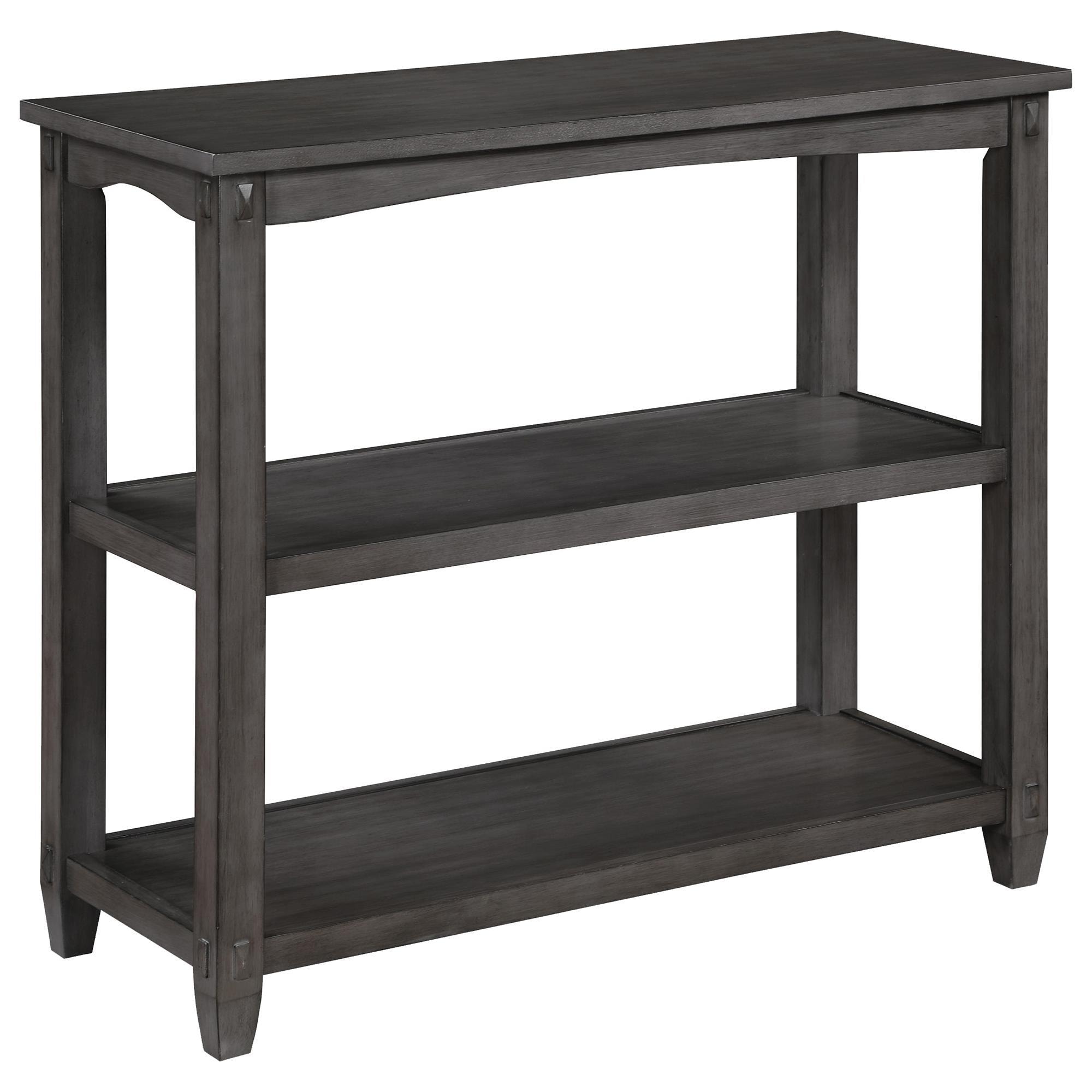 OSP Home Lane Console Table in Slate Grey