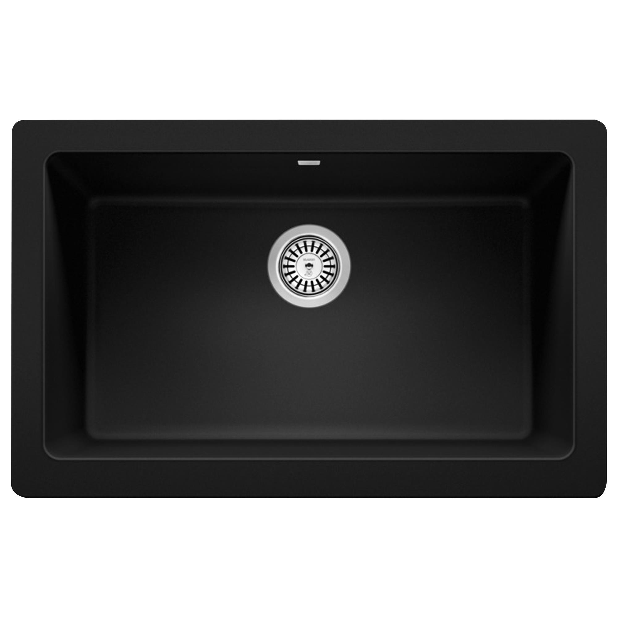 Blanco Vintera 30" Super Single Apron Farmhouse Sink in Coal Black