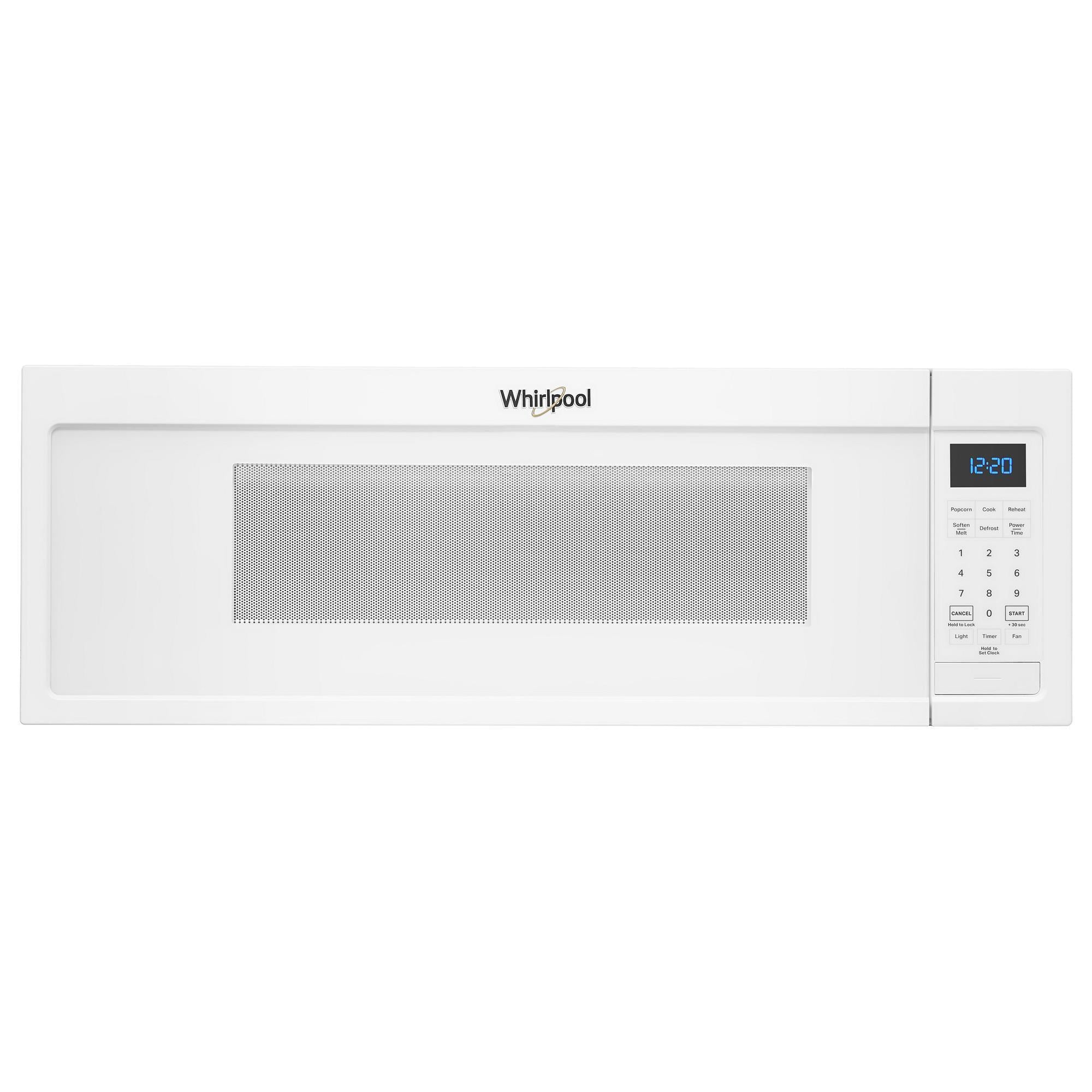 Whirlpool 1.1 Cu. Ft. Over-the-Range Low Profile Microwave Hood ...