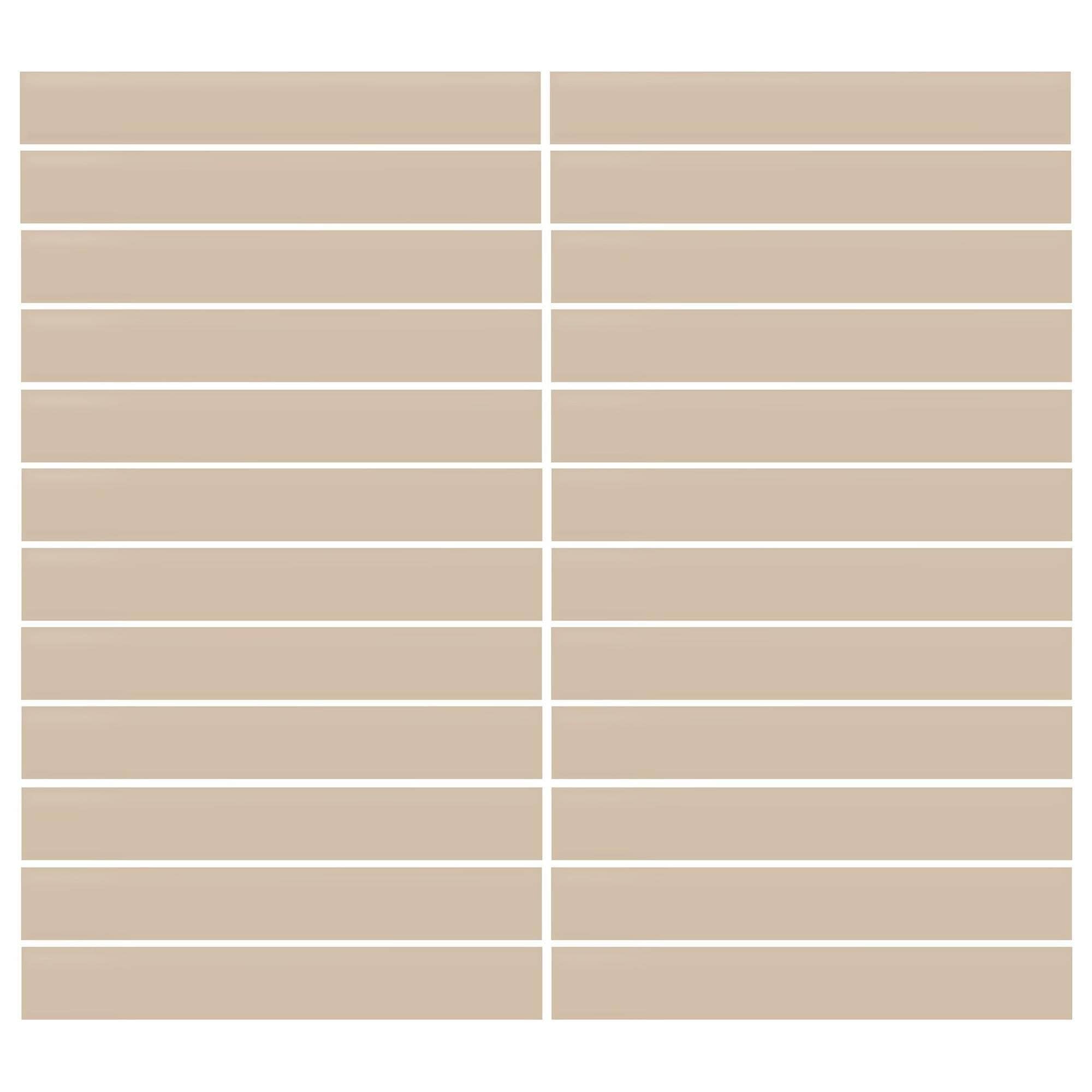 Dal-Tile Color Wheel Matte Urban Putty 12" X 10" Ceramic Mosaic Sheet