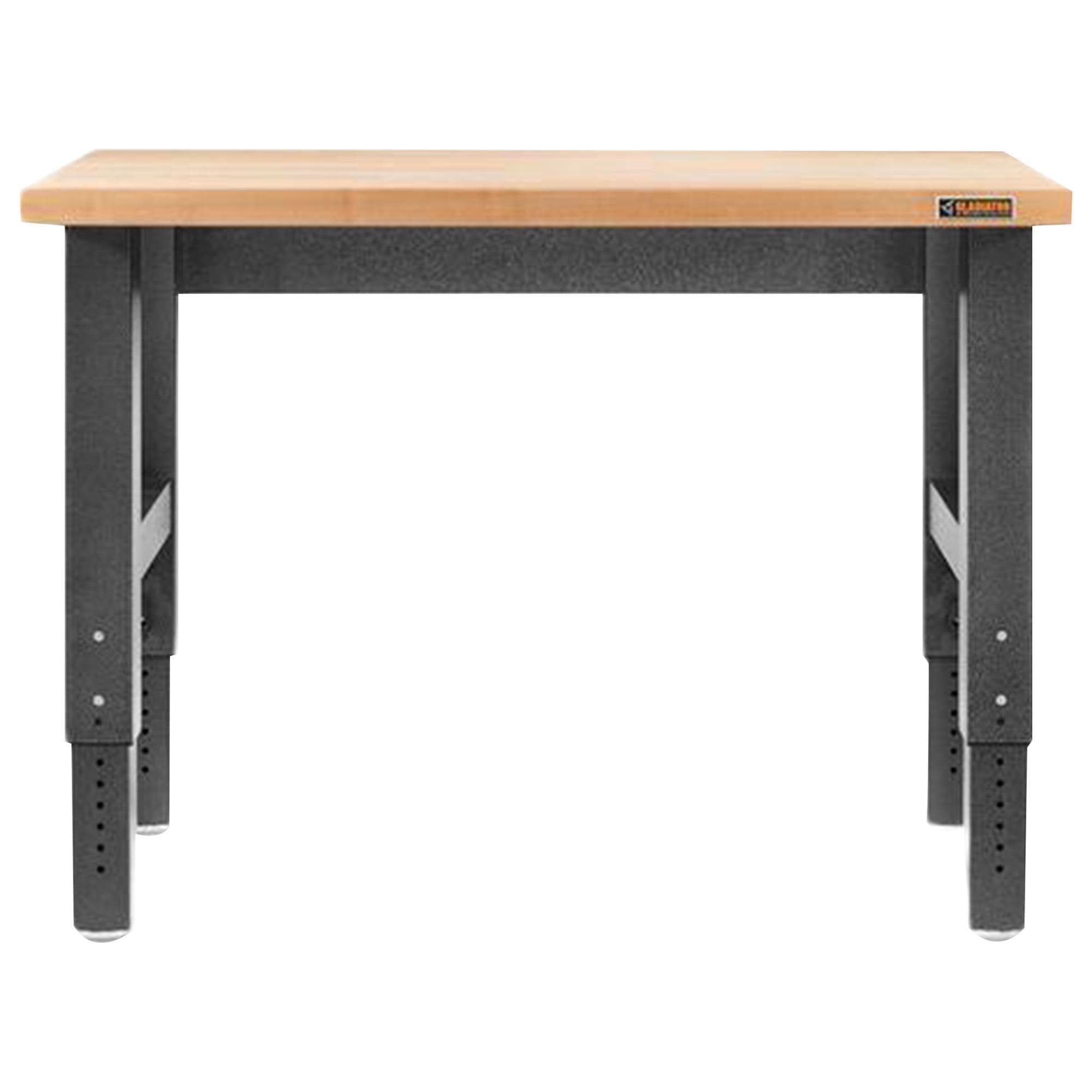 Gladiator 4' Adjustable Height Hardwood Workbench in Hammered Granite ...