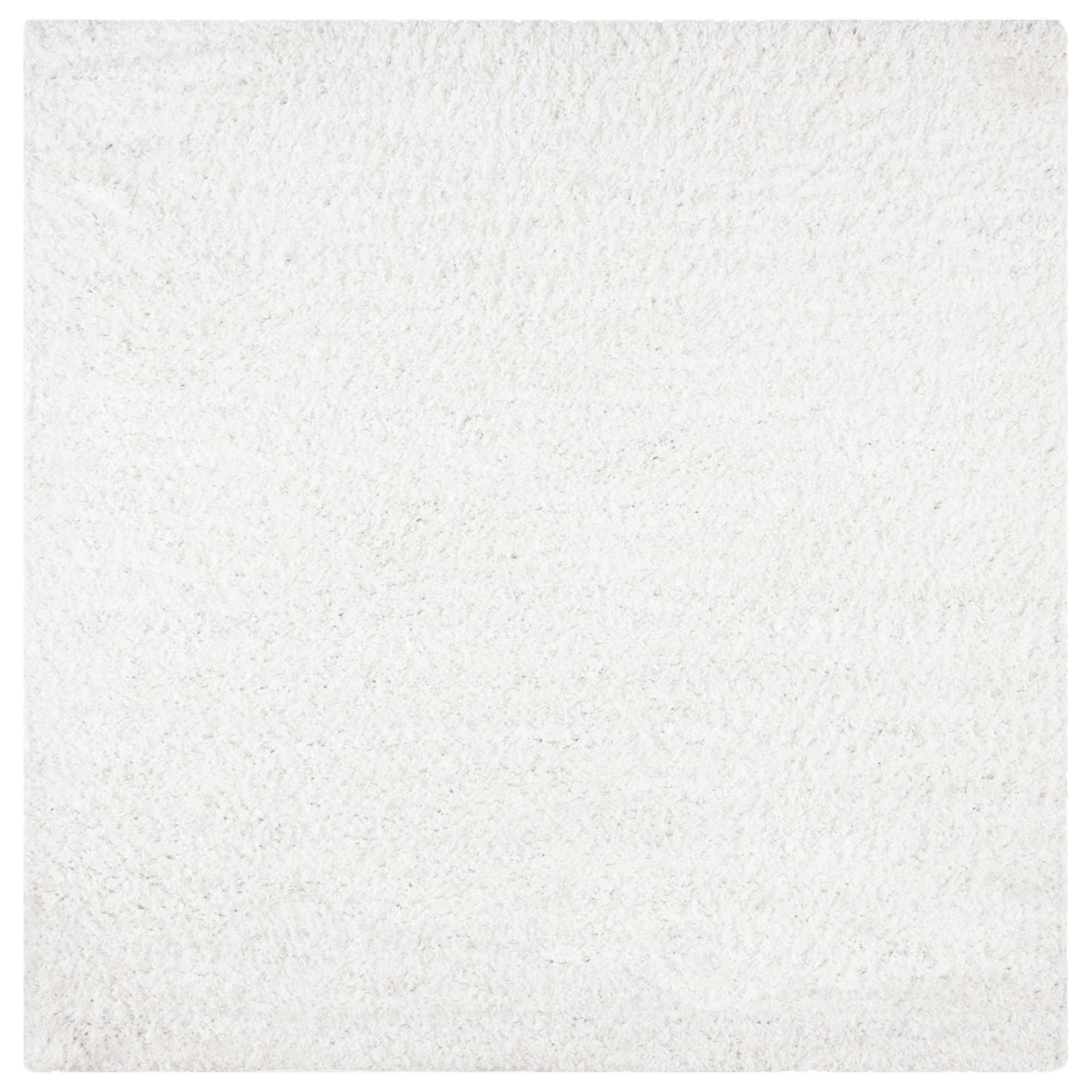 Safavieh August Shag 4' Square White Area Rug | NFM