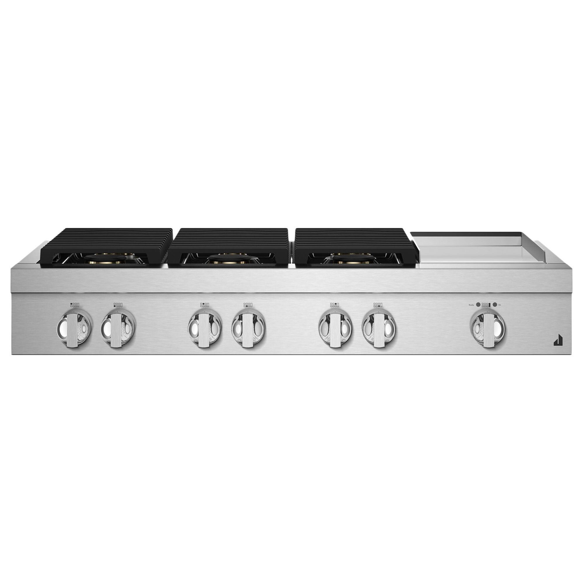 Jenn-Air Noir 48" Gas Pro Rangetop in Stainless Steel | Nebraska ...