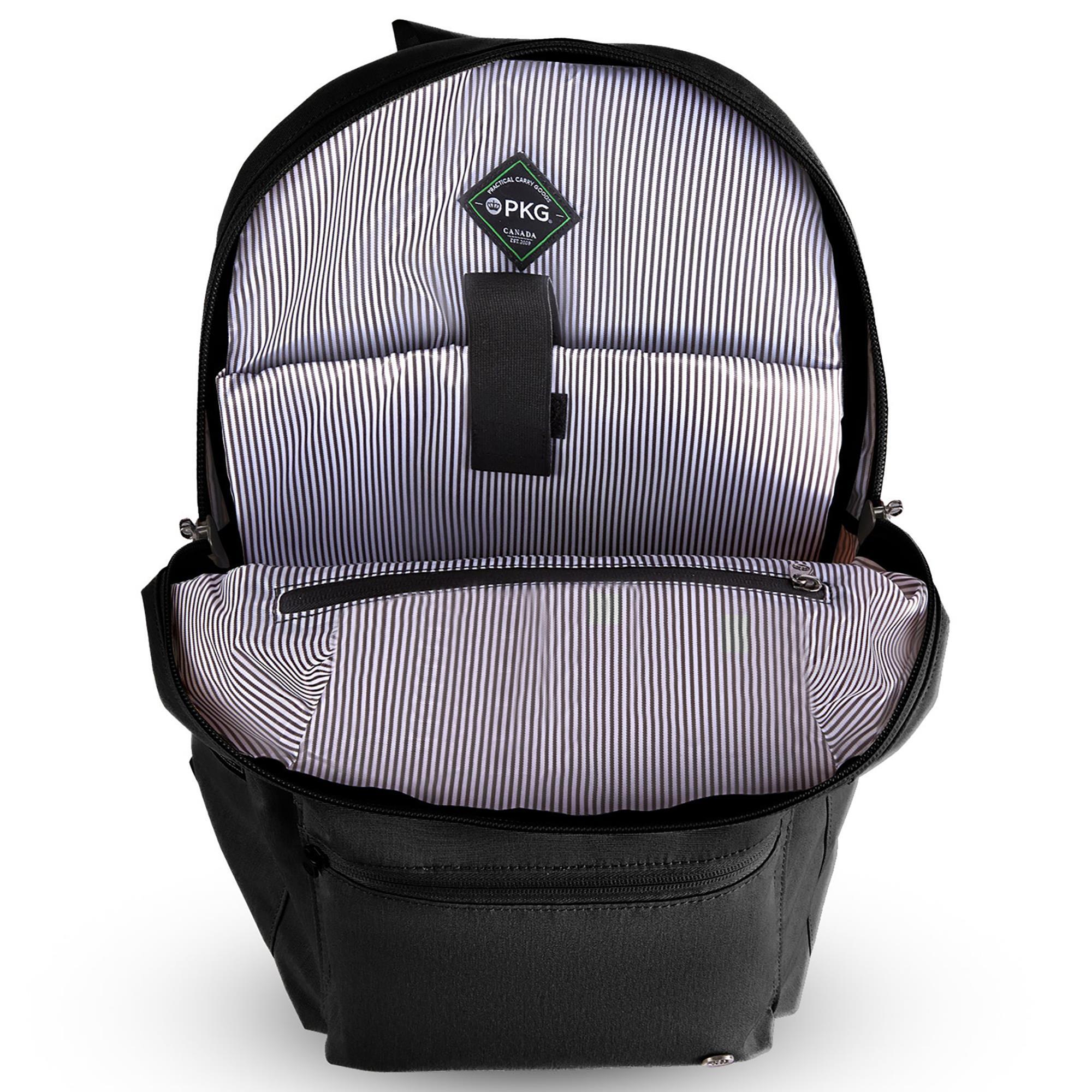 PKG Granville 22L Recycled Backpack in Black and White | NFM