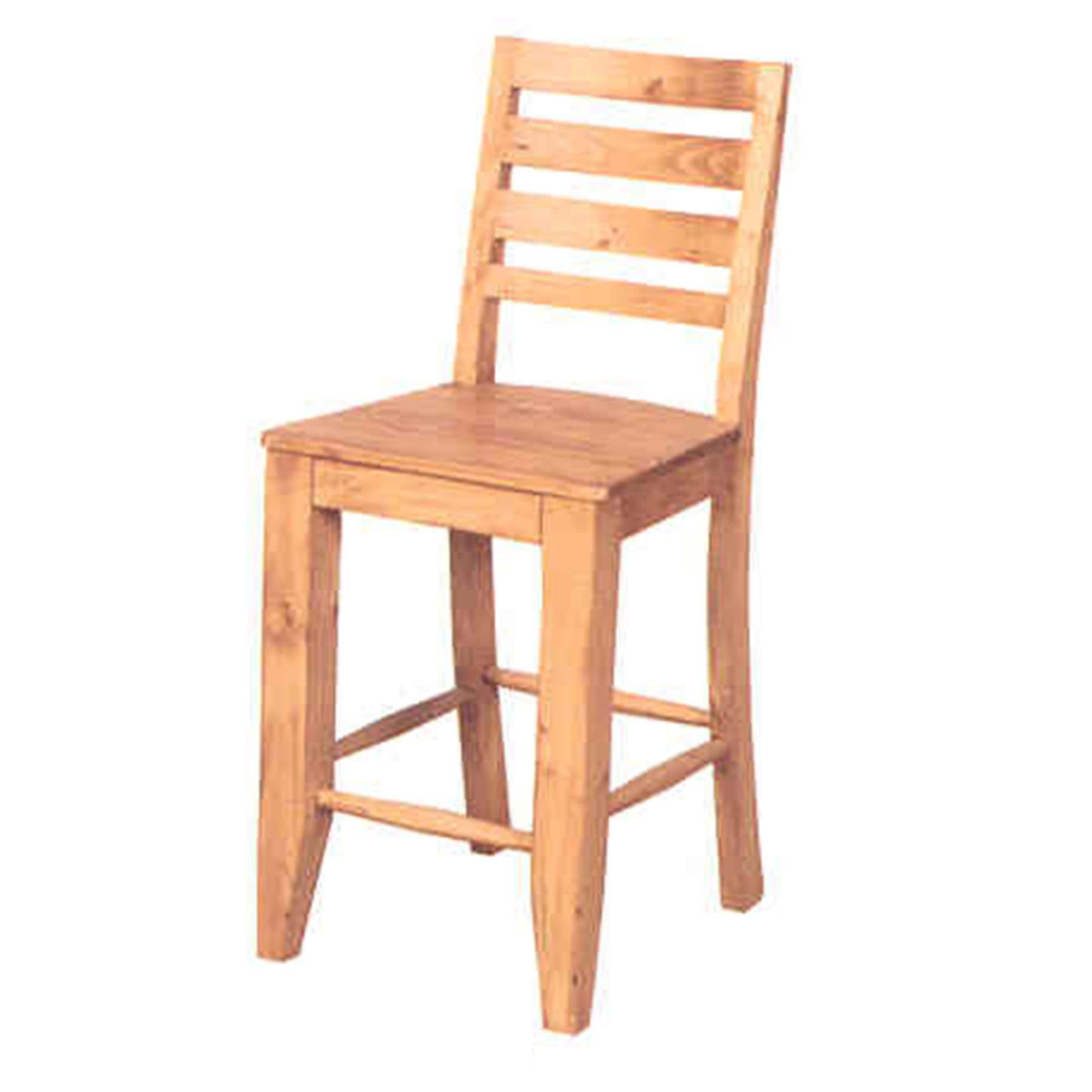 Santa Fe Rustic Rustic Counter Height Chair in Light Wax | Nebraska ...