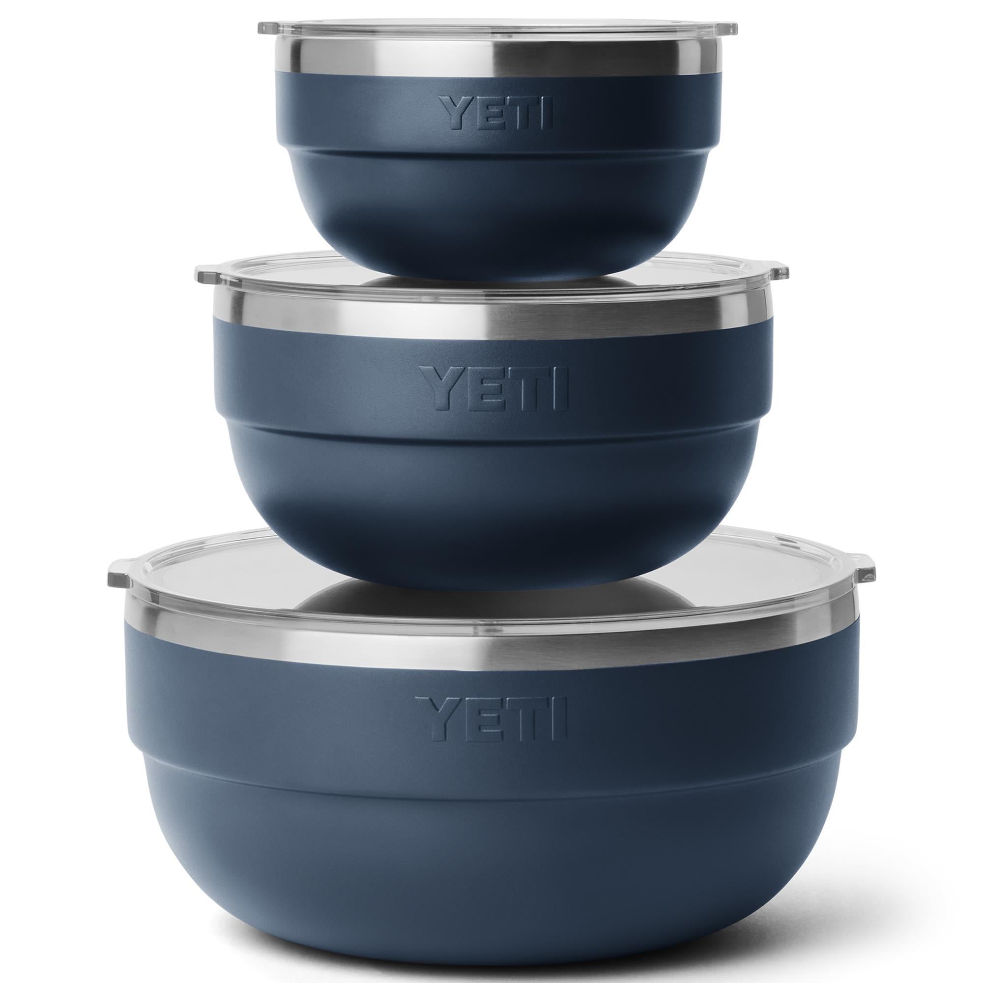 YETI Rambler 3-Piece Standard Insulated Bowl Set in Navy