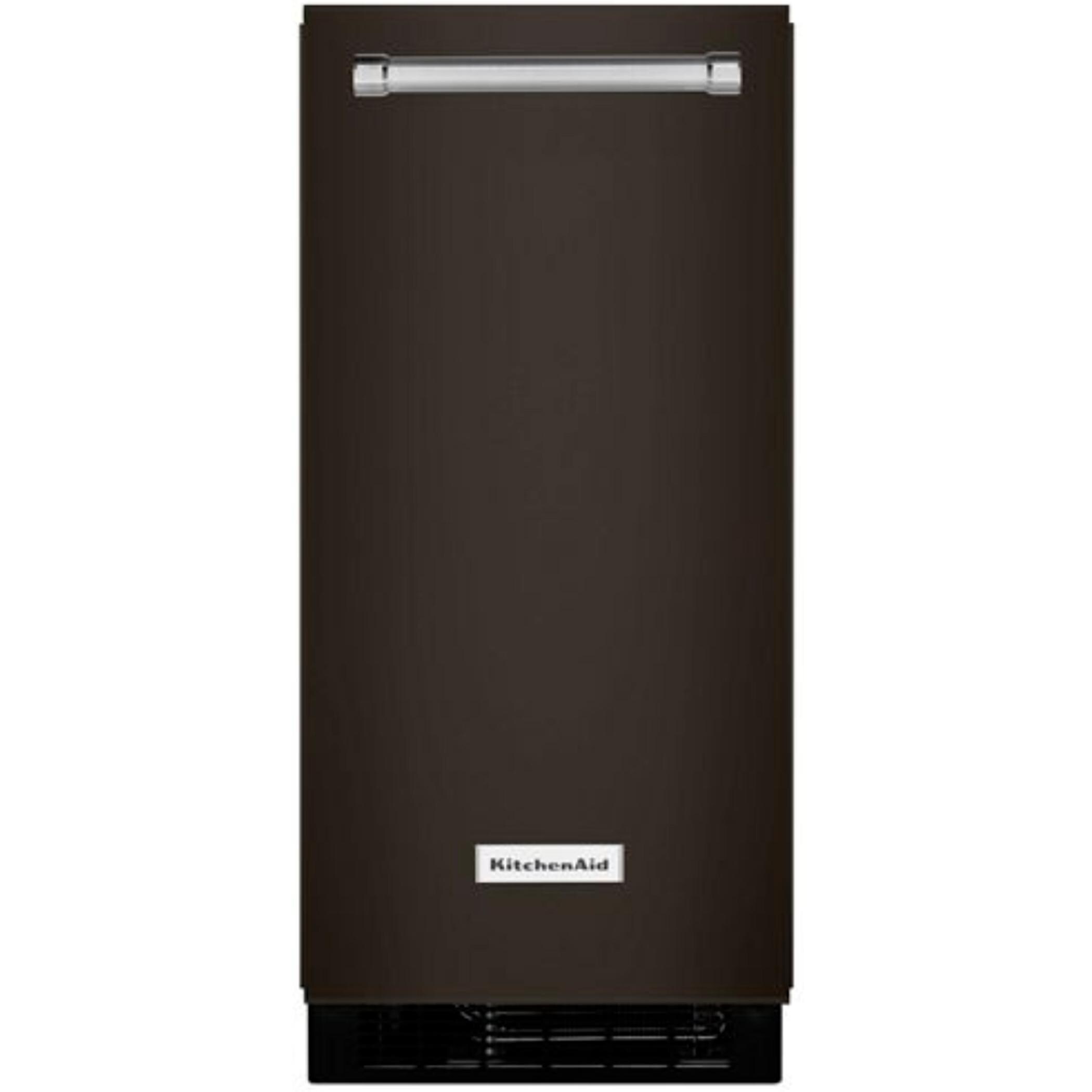 KitchenAid 15" Automatic Ice Maker with Drain Pump in PrintShield Black ...