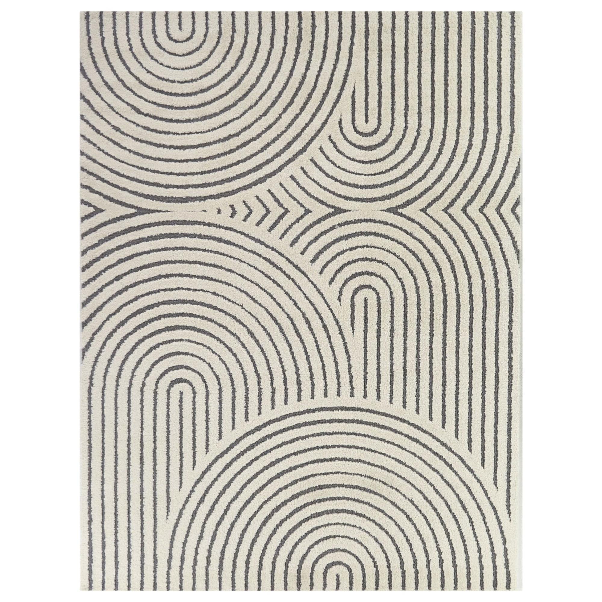 Balta Rugs Caserio 5'3" x 7' Cream and Grey Area Rug