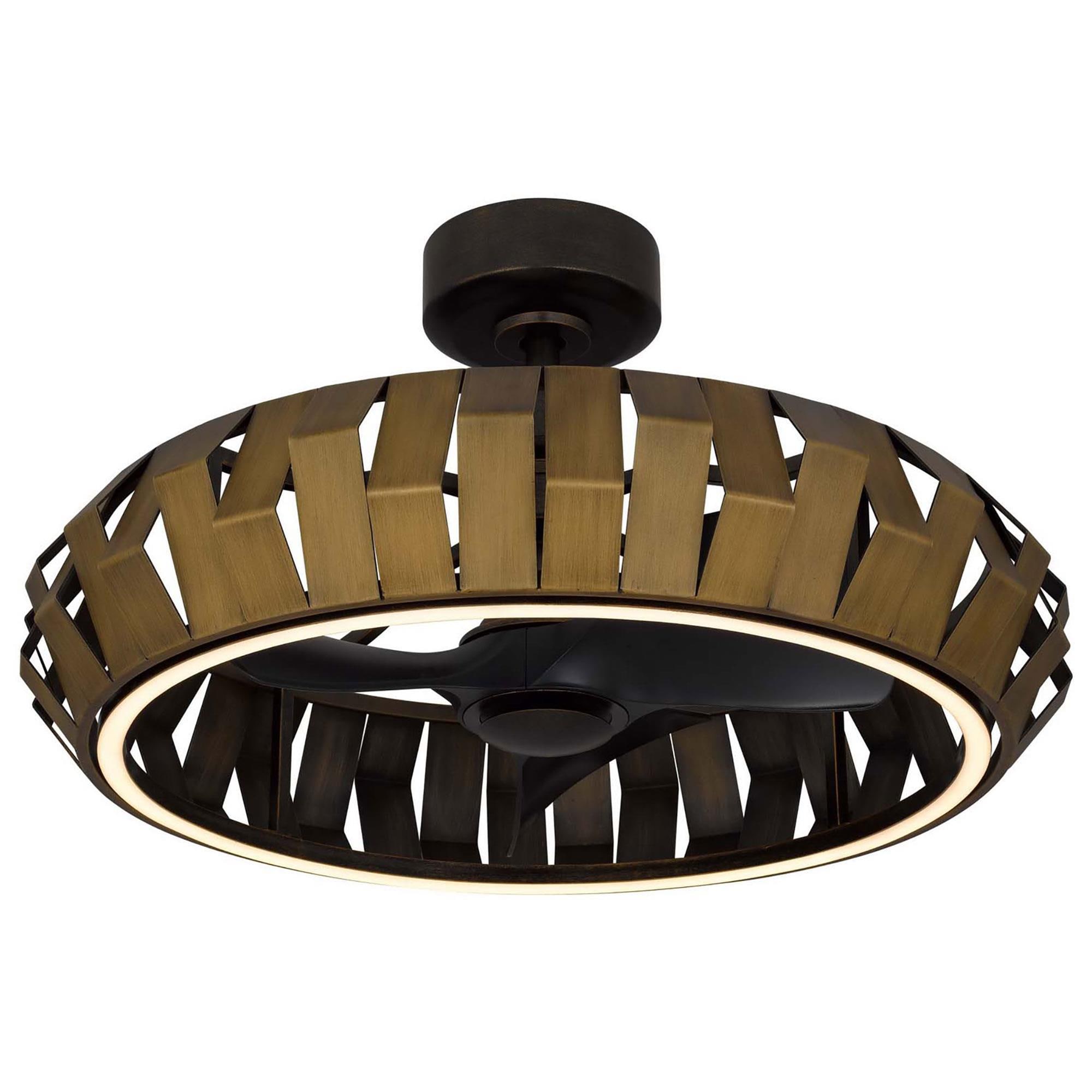 Cal Lighting Hilo Ceiling Fan Light in Bronze Patina