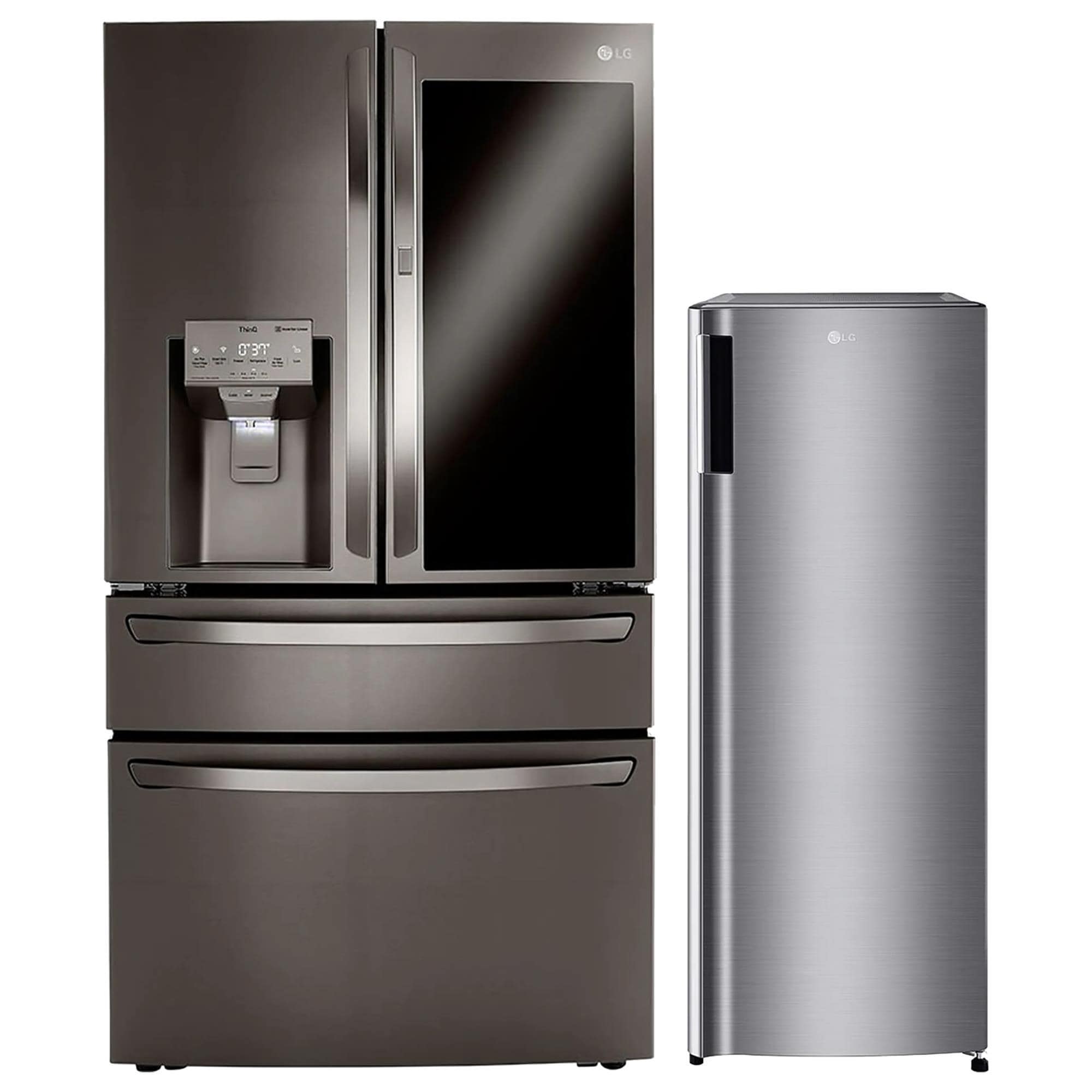LG 2-Piece Kitchen Package with 22.3 Cu. Ft 4-Door French Door ...