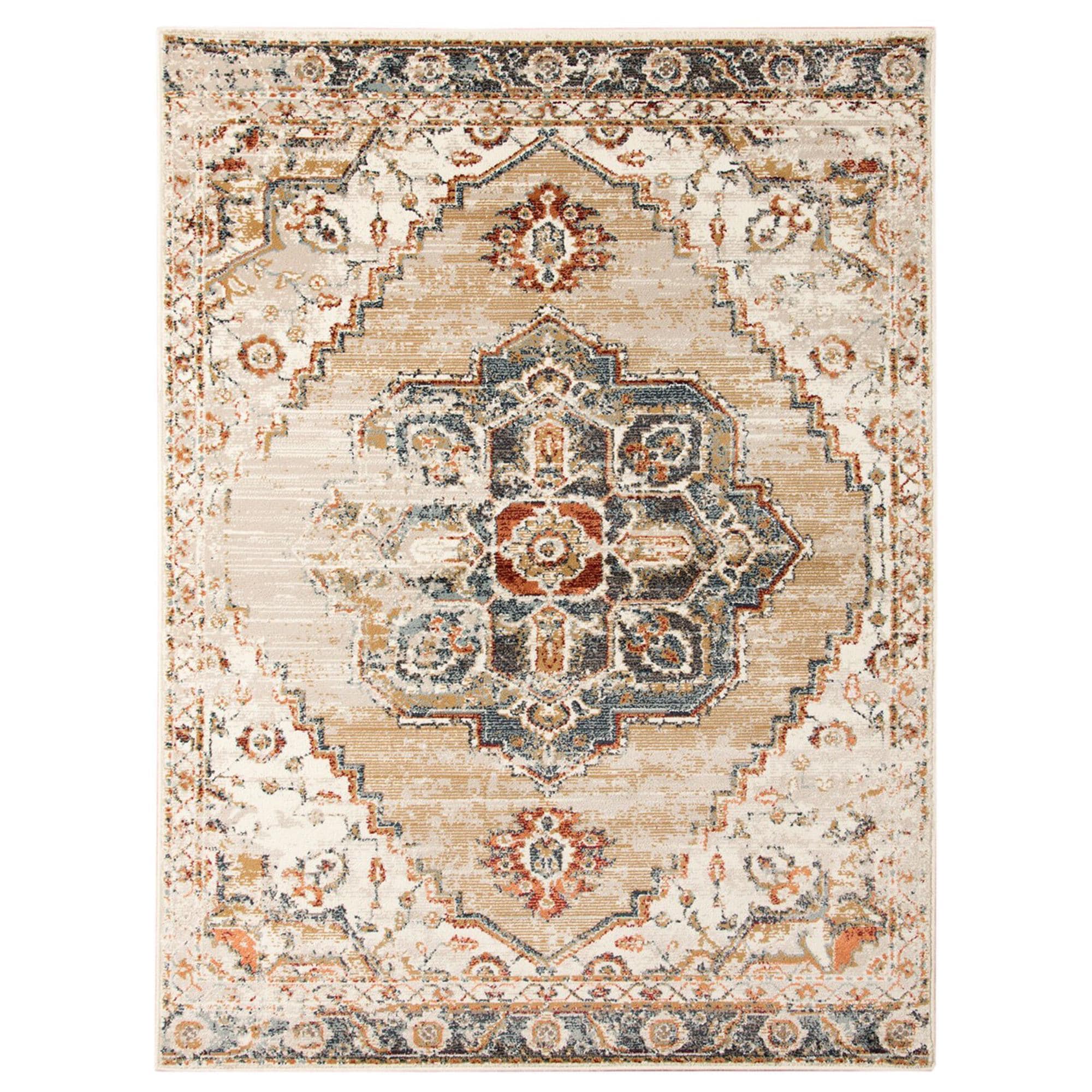 Amer Rugs Allure 7'9" x 9'9" Gold and Beige Area Rug