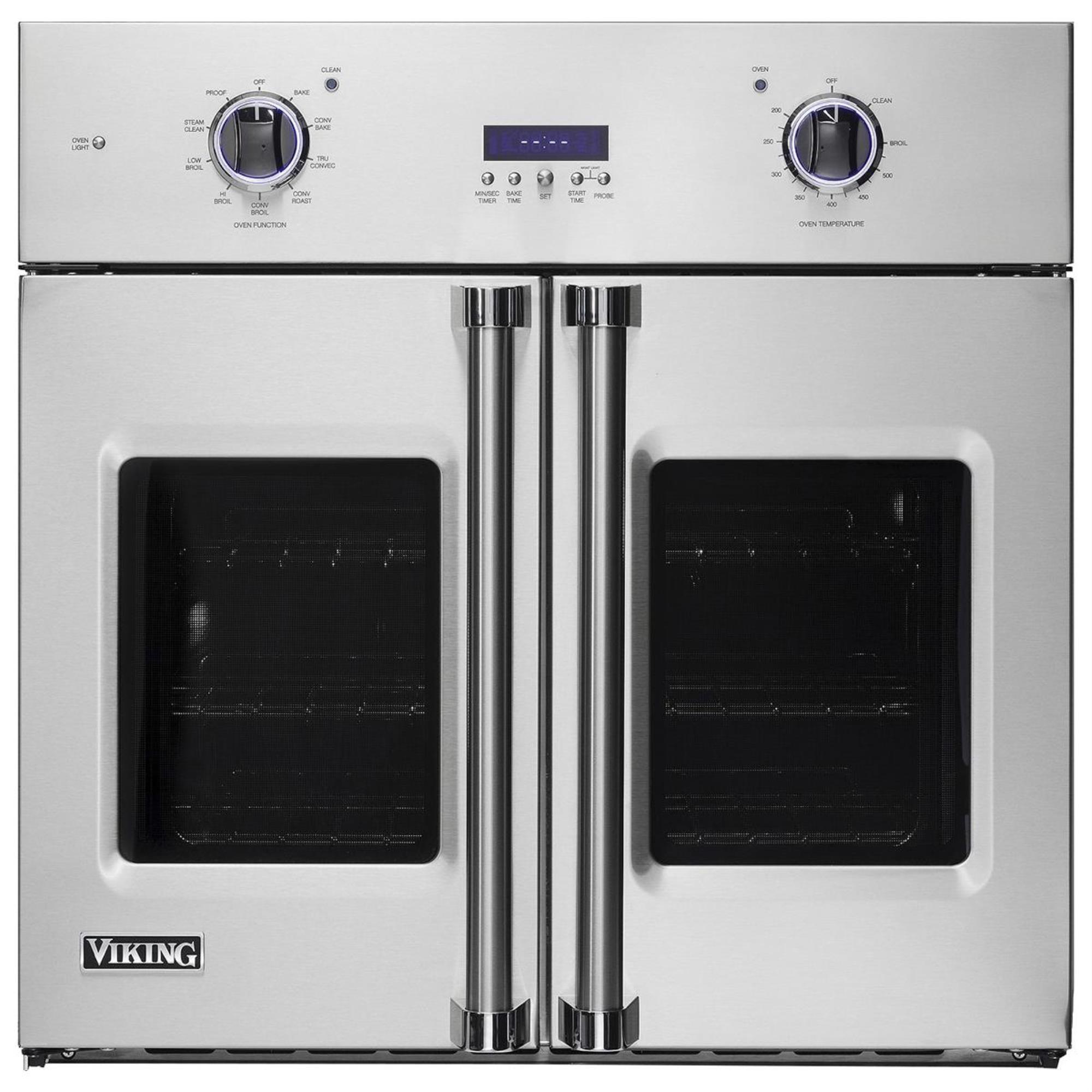 Viking Range 30" Electric Single French Door Oven in Stainless Steel ...
