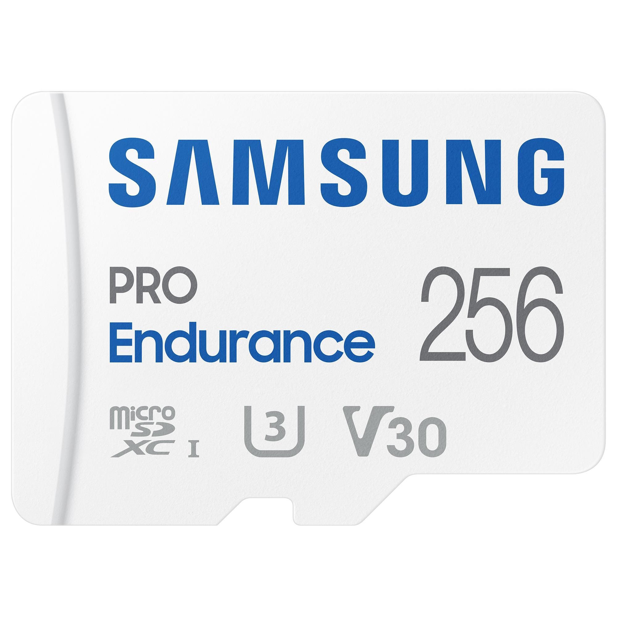 Samsung PRO Endurance microSDXC Memory Card 256GB in White
