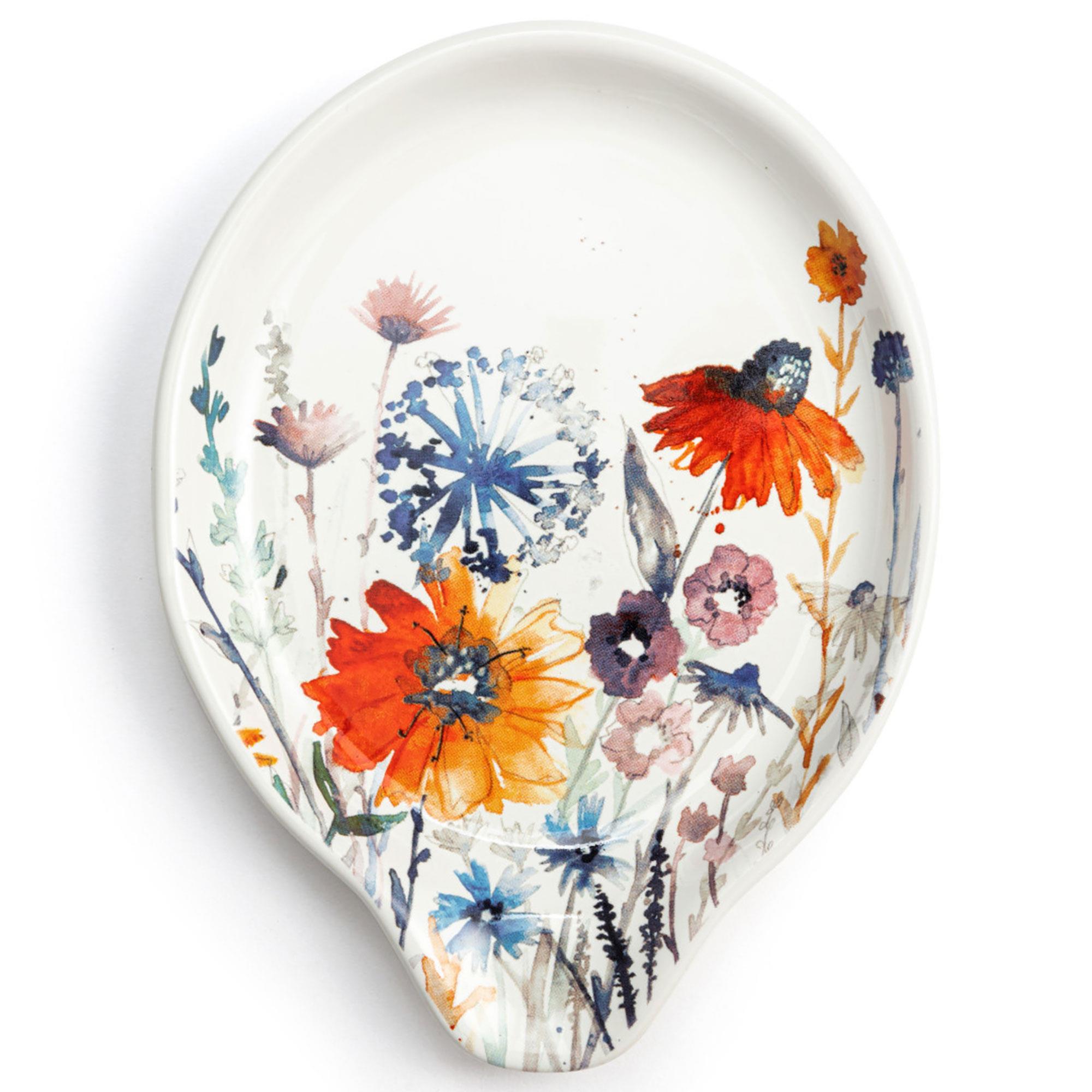 DEMDACO Meadow Flowers Spoon Rest