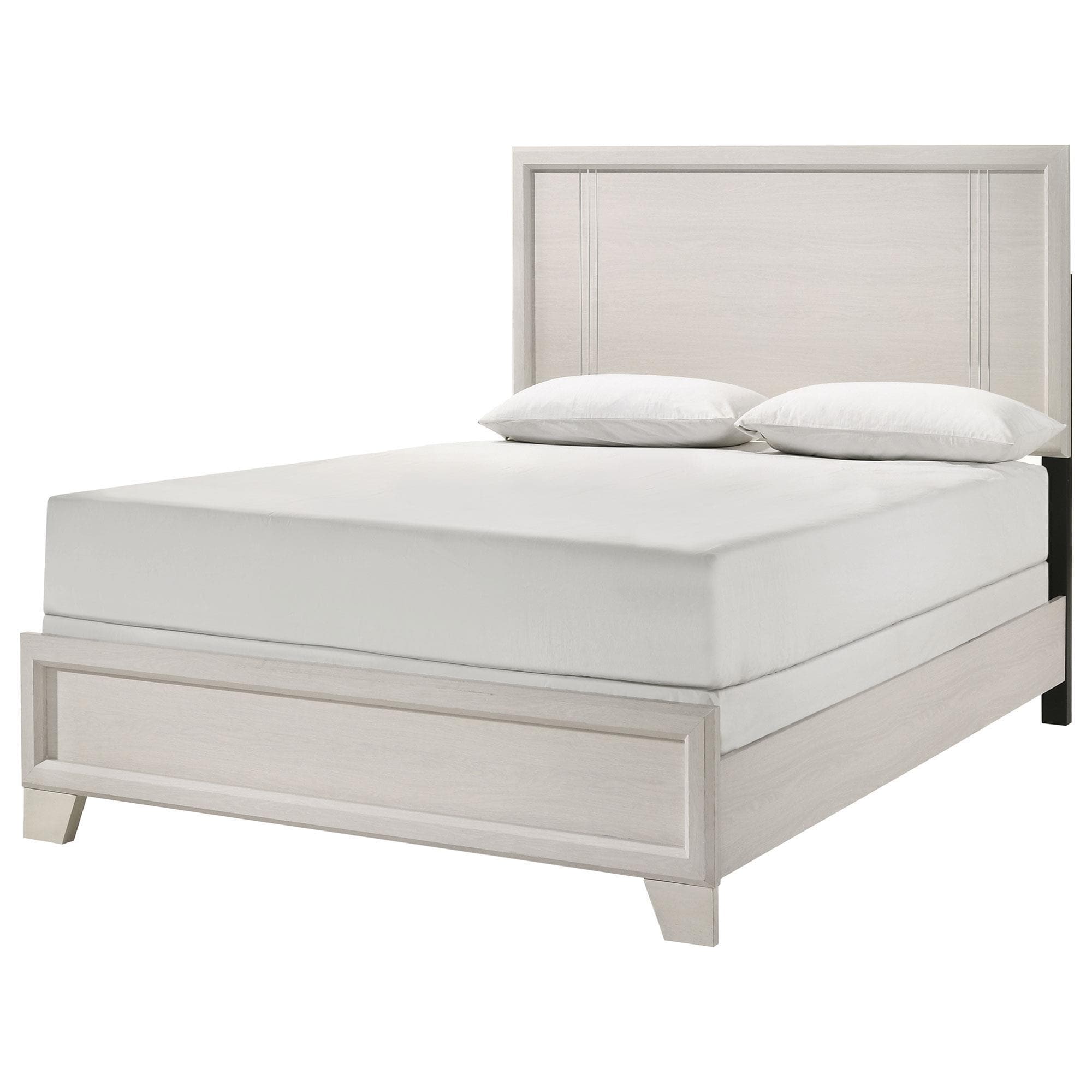 Crown Mark Charlie Full Panel Bed in White